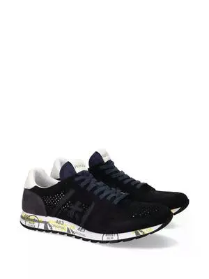 Premiata Eric Perforated Suede Sneakers - Blue