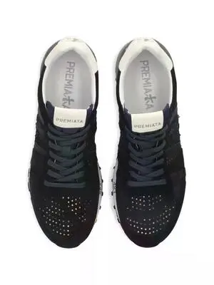 Premiata Eric Perforated Suede Sneakers - Blue