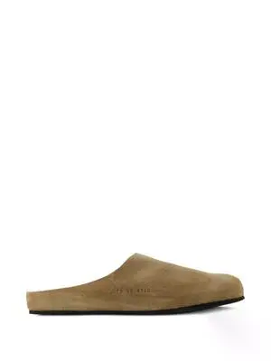 COMMON PROJECTS Almond-toe Suede Mules - Neutrals