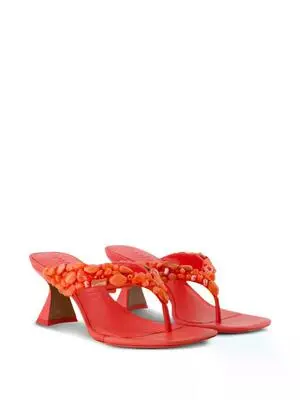 Cult Gaia Abi Bead-embellished Sandals
