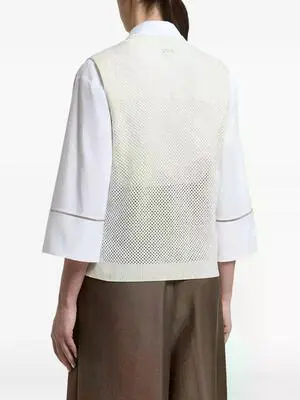 Peserico Open-knit Sleeveless Vest