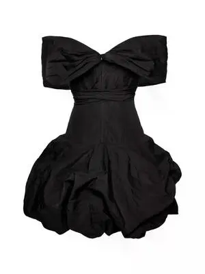 Magda Butrym Draped Shawl-collar Midi Dress - Black
