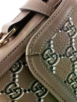 Gucci Luce Optical Gg Printed Leather Small Shoulder Bag