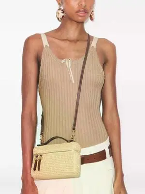 Tory Burch Slim Romy Woven Top Handle Bag