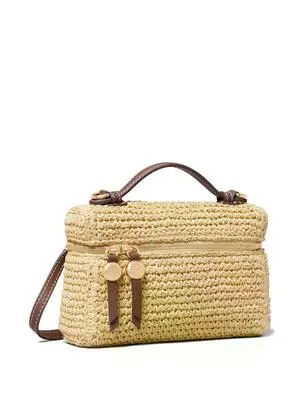 Tory Burch Slim Romy Woven Top Handle Bag