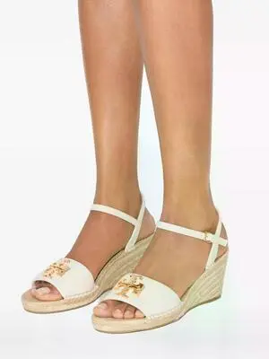 Tory Burch Eleanor Wedge Espadrilles - Neutrals