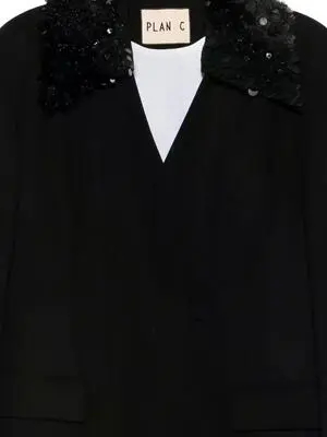 Plan C Sequin-embellished Coat