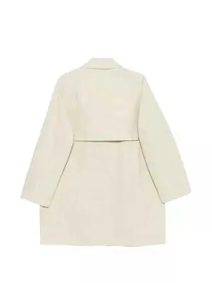 Auralee Collared Organic Cotton Coat - Neutrals
