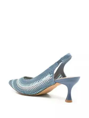 KEYS Woven Slingback Pumps