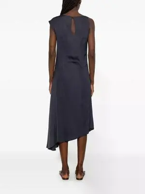 Peserico Embellished Draped Dress - Blue