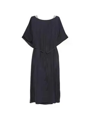 Peserico Embellished Tie Dress - Blue
