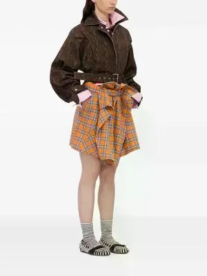 MSGM Checked Mini Skirt