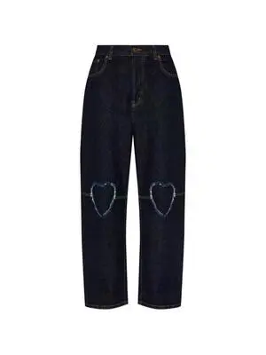 Moschino Raw Edge Hem Jeans For Women