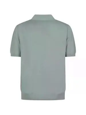 Canali Quarter-zip Fine-knit Polo Shirt