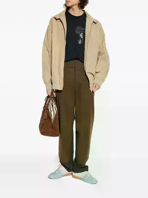 MAISON MARGIELA High-neck Zip-up Jacket - Neutrals