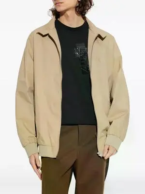 MAISON MARGIELA High-neck Zip-up Jacket - Neutrals