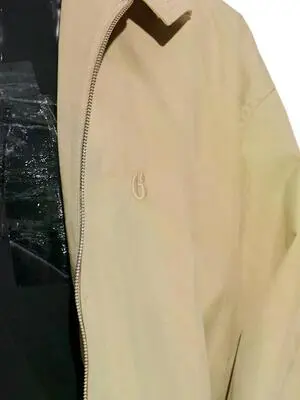 MAISON MARGIELA High-neck Zip-up Jacket - Neutrals