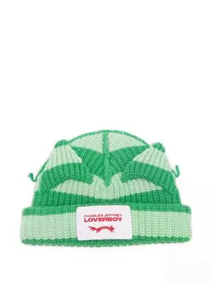 CHARLES JEFFREY Chunky-knit Beanie - Green