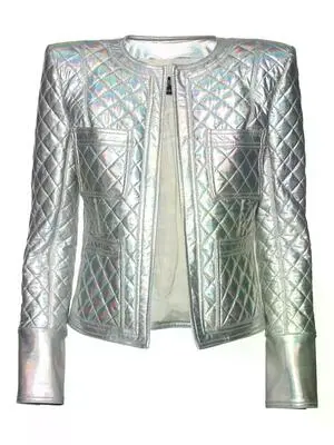 Balmain Quilted Jacket - Metallic