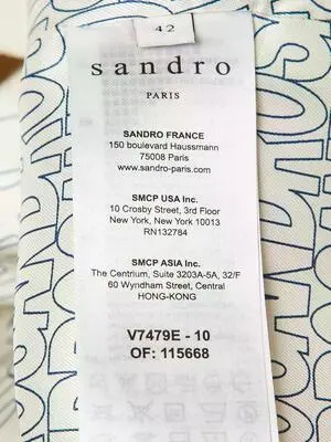 Sandro Striped Double-breasted Blazer - Neutrals