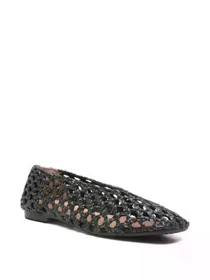 CARMENS Square-toe Ballet Flats - White