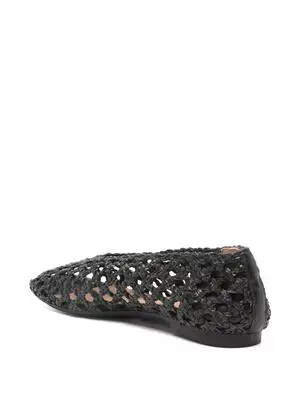CARMENS Square-toe Ballet Flats - White
