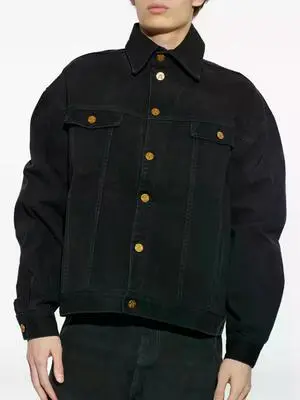 WILLY CHAVARRIA Logo-buttoned Denim Jacket - Black