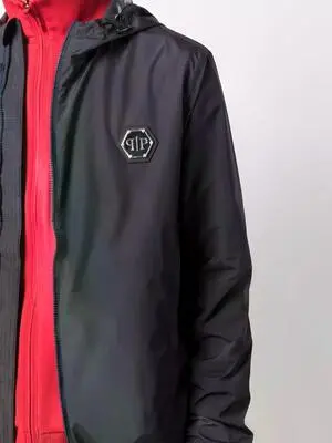 Philipp Plein Logo-patch Zip-up Windbreaker