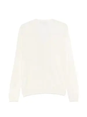 Alpha Studio Button V-neck Cardigan - Neutrals