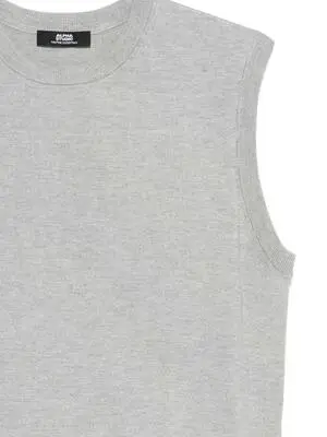 Alpha Studio Sleeveless Knitted Top - Grey
