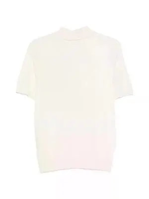 Alpha Studio Buttoned Polo Shirt - Neutrals