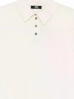 Alpha Studio Buttoned Polo Shirt - Neutrals