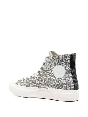 CONVERSE Chuck Taylor All Star Lizard-effect High-top Sneakers - White