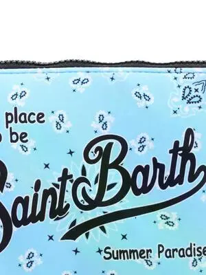 MC2 SAINT BARTH Bandana-print Pouch - Blue