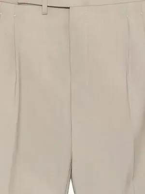 BRIGLIA 1949 Belted Pleated Trousers - Neutrals