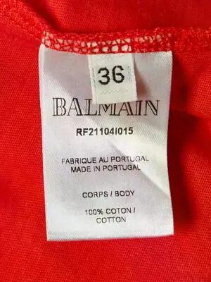 Balmain Logo-print T-shirt - Red