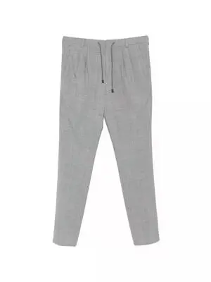 Brunello Cucinelli Pleated Drawstring Trousers - Grey