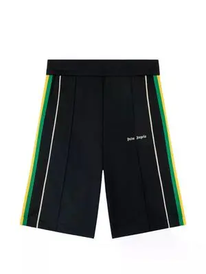 Palm Angels Striped Logo Shorts