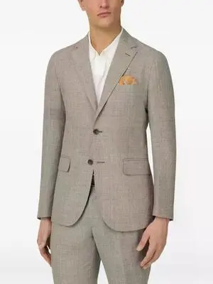 Boggi Milano Patterned Double-pleat Suit