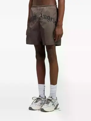 Palm Angels Curved-logo Swim Shorts