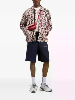 Palm Angels Curved-logo Swim Shorts