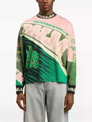Palm Angels Long Sleeve Graphic T-shirt