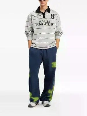 Palm Angels Palm Sport Stripes-pattern Polo Shirt