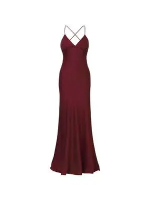 IL VOLO Isla Criss-cross Strap Dress - Red