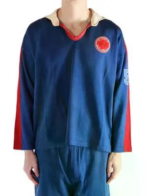 BODE Lakewood Logo-patch Panelled Shirt
