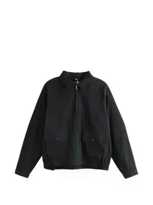 BODE Seersucker Coach's Bomber Jacket - Black