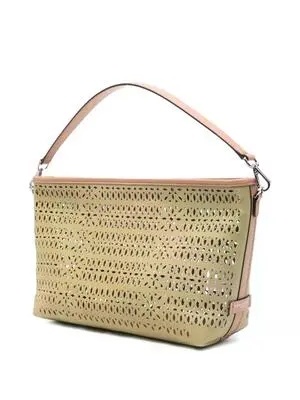 GIANNI CHIARINI Cut Canvas Shoulder Bag