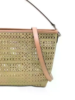 GIANNI CHIARINI Cut Canvas Shoulder Bag