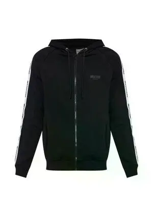 Moschino Logo-tape Zip-up Hoodie