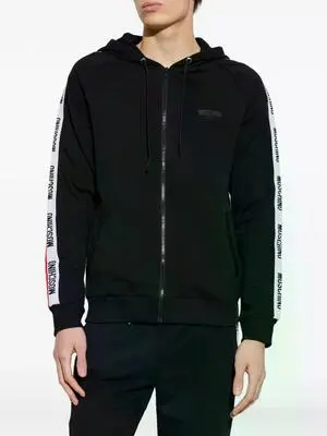 Moschino Logo-tape Zip-up Hoodie